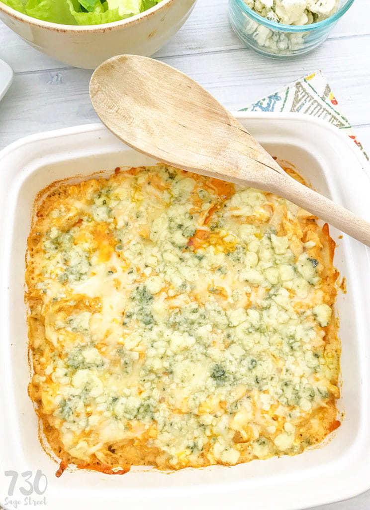 Low Carb Buffalo Chicken Casserole - 730 Sage Street